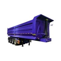 China 28t Heavy Duty Landing Gear Dump Semi Trailer with Universal Rear Tipping for sale