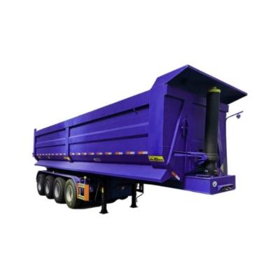 China 28t Heavy Duty Landing Gear Dump Semi Trailer with Universal Rear Tipping for sale