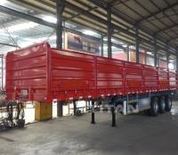 China 12400*2610*1550mm Customizable Side Wall Trailer Direct Enclosed Cargo Box Semi Trailer for sale