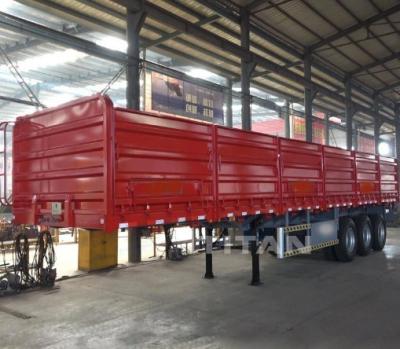 China 12400*2610*1550mm Customizable Side Wall Trailer Direct Enclosed Cargo Box Semi Trailer for sale