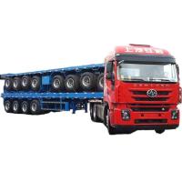 China Semi-Trailer 3pc Axle Direct Flatbed Flatdeck Flatboy Truck Trailer Container Flat Bed for sale