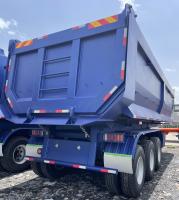 China 28t Heavy Duty Landing Gear Dump Semi Trailer with Universal Rear Tipping for sale