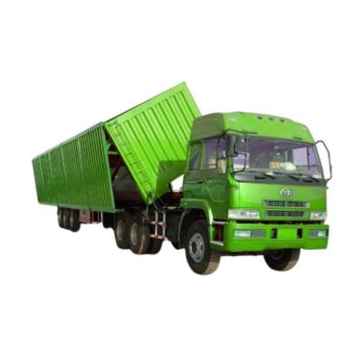 China WS Stone Transport Durable 3 Axles 50 Tons Side Dump Truck Semi Trailer Tipper for Solution for sale