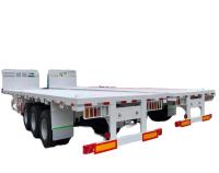 China Specialized in of Flatdeck Flatboy Flatbed Semi Trailer for Truck Triangle Tire Specs for sale