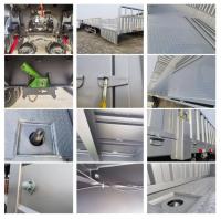 China 50ton Steel 3 Axles Side Wall Semi Trailer for Medium-heavy and Bulk Cargo Transportation for sale