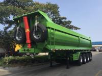 China 50-80 Ton Hydraulic Tipper Rear Dump Semi Trailer with Heavy Duty Landing Gear 28t for sale