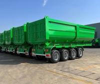 China 50-80 Ton Hydraulic Tipper Rear Dump Semi Trailer with Heavy Duty Landing Gear 28t for sale