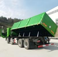 China 30-100 tons payload side tipping semi trailer 13000x2550x2900 for truck and bulk cargo for sale