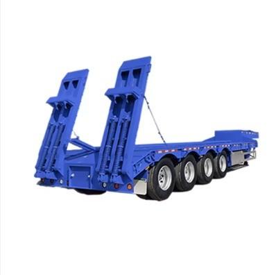 China 2024 Top Selling 2/3/4/5 Axles Low Bed Lowboy Truck Lowbed Semi Trailer 13000x3000x1700mm for sale