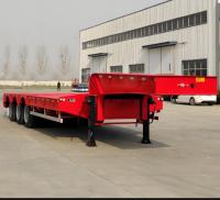 China 2024 Top Selling 2/3/4/5 Axles Low Bed Lowboy Truck Lowbed Semi Trailer 13000x3000x1700mm for sale