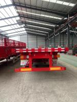 China Steel Flatbed Container Semi Trailer With 12 Twist Lock For 2