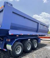 China 80T Dual Line Brake System U Shape Steel Hydraulic Tipping Tipper Rear Dump Semi Trailer for sale