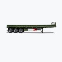 China Max Payload 100ton Semi Trailer with Detachable Board Fence and Sturdy Steel Material for sale