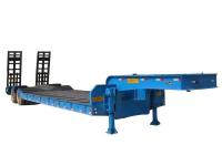 China Max Payload 30000 kg Lowbed Lowboy Low Bed Semi Trailer for Truck and Other Equipment for sale