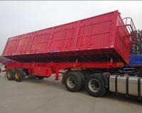 China Truck Trailer 3 Axles 40-100 Tons Side Dump Semi Trailer and Side Tipper Semi Trailer for sale