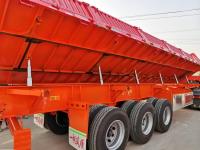 China Truck Trailer 3 Axles 40-100 Tons Side Dump Semi Trailer and Side Tipper Semi Trailer for sale