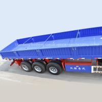 China Truck Trailer 3 Axles 40-100 Tons Side Dump Semi Trailer and Side Tipper Semi Trailer for sale