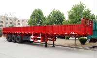 China Steel Side Wall Semi-Trailer 3axle 50 Tons Side Flip Trailer 12400X2500X3650mm for sale