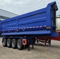 China 28t Heavy Duty Landing Gear U-type Hydraulic Rear Dump Semi Trailer for Steel Transport for sale