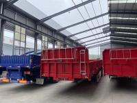 China Steel Side Wall Semi-Trailer 3axle 50 Tons Side Flip Trailer 12400X2500X3650mm for sale