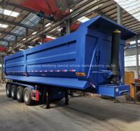 China 28t Heavy Duty Landing Gear U-type Hydraulic Rear Dump Semi Trailer for Steel Transport for sale