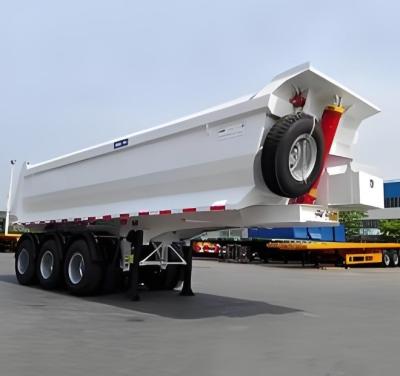 China Affordable Semi-Trailer for 3 Axle 4 Axle Tilting Rear Dump Tipper Dump Semi-Trailer for sale