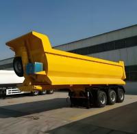 China Affordable Semi-Trailer for 3 Axle 4 Axle Tilting Rear Dump Tipper Dump Semi-Trailer for sale