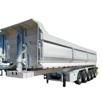 China Customization 80-100 Tons 45 CBM Tipping Semi Trailer for Truck and U Shape Rear Dump for sale