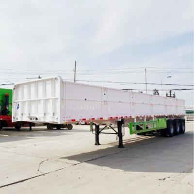 China 30 50 60ton Side Wall Stake Heavy Duty Bulk Transport Semi Truck for Livestock Stake for sale