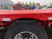 China Truck Trailer 3 Axles Flatbed Semi Trailer with 12.00R22.5 Tires and High Load Capacity for sale