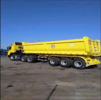 China Customizable 3/4 Axles Steel Rear Dump Semi Trailer Tipper Trailer for Truck Axle 3/4 pcs for sale