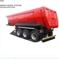 China Customizable 3/4 Axles Steel Rear Dump Semi Trailer Tipper Trailer for Truck Axle 3/4 pcs for sale