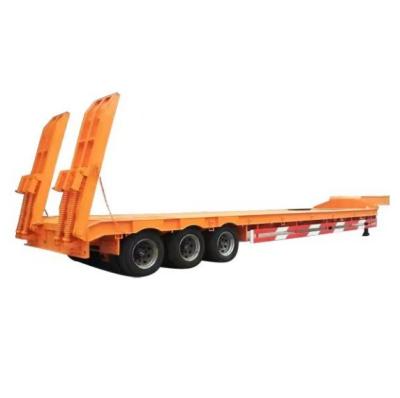 China 5 Axle 100 or 120 Tons Gooseneck Lowbed Semi Trailer for Heavy Equipment Transportation for sale