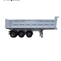 China Customizable 3/4 Axles Steel Rear Dump Semi Trailer Tipper Trailer for Truck Axle 3/4 pcs for sale