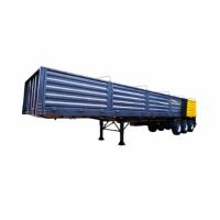 China Transport Bulk Cargo Semi Trailer with High Side Wall and Multi Axles on Drop Sidewall for sale