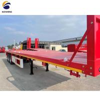 China Wosheng Flat Bed Truck Trailer with 3.5