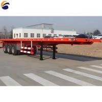 China Wosheng Flat Bed Truck Trailer with 3.5