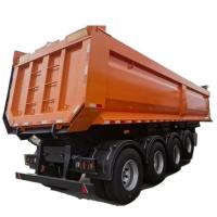 China 40 50 60 80 Ton U-Shape Construction Truck Trailer Back Unload Rear Dump Semi Trailer for sale