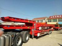 China 5 Axle 100 or 120 Tons Gooseneck Lowbed Semi Trailer for Heavy Equipment Transportation for sale