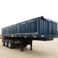 China 80ton Fence Type Flatbed Semi Trailer 3 Axle Side Board Truck Trailer with Steel Body for sale