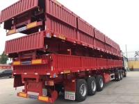 China 2-3 Axle Semi-trailer Heavy Duty Side Tipper Dump Truck Trailer for Gravel Transport for sale