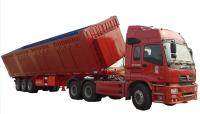 China 2-3 Axle Semi-trailer Heavy Duty Side Tipper Dump Truck Trailer for Gravel Transport for sale