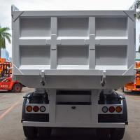 China 80 Tons Rear Dump Semi-Trailer The Perfect Solution for Sand and Stone Transportation for sale