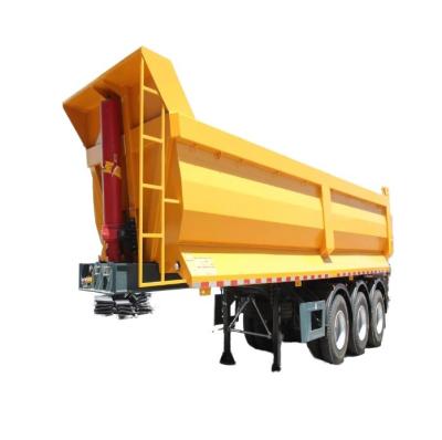 China Wosheng 30-80 Tons Rear Dump Semi Trailer with Max Payload 30000 kg and U Type Design for sale