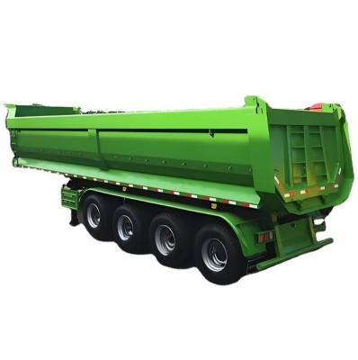 China Customizable 30-100T Capacity 4/3 Axle Tipper Semi Trailer for Construction Rear Dump for sale