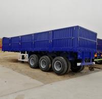 China Customizable 50T 3 Axle Side Wall Semi Trailer with 600mm and 800mm Side Plate Height for sale