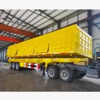 China Semi-Trailer Side Rollover Dump Tipper for Truck Trailer Stone Steel Sands Transportation for sale