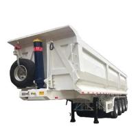China Semi-Trailer Wosheng Construction Rear Dump Trailer 3 Axles Tipper and Truck Trailer for sale