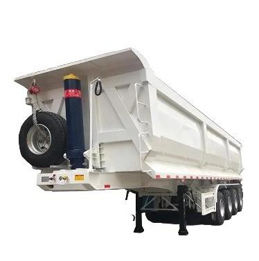China Semi-Trailer Wosheng Construction Rear Dump Trailer 3 Axles Tipper and Truck Trailer for sale