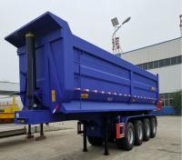 China Max Payload 40 Cubic Meter Tipper Trailer Truck Tipping Trailer with 28T Landing Gear for sale